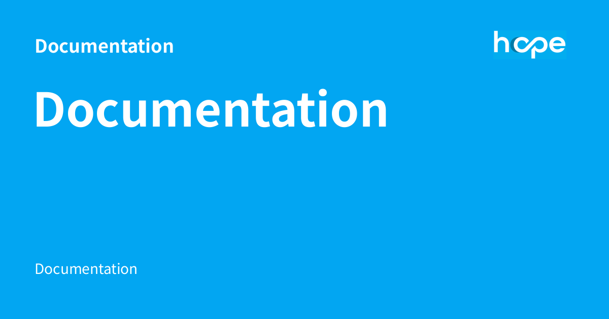 Documentation - Documentation