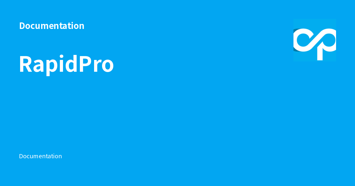 RapidPro - Documentation