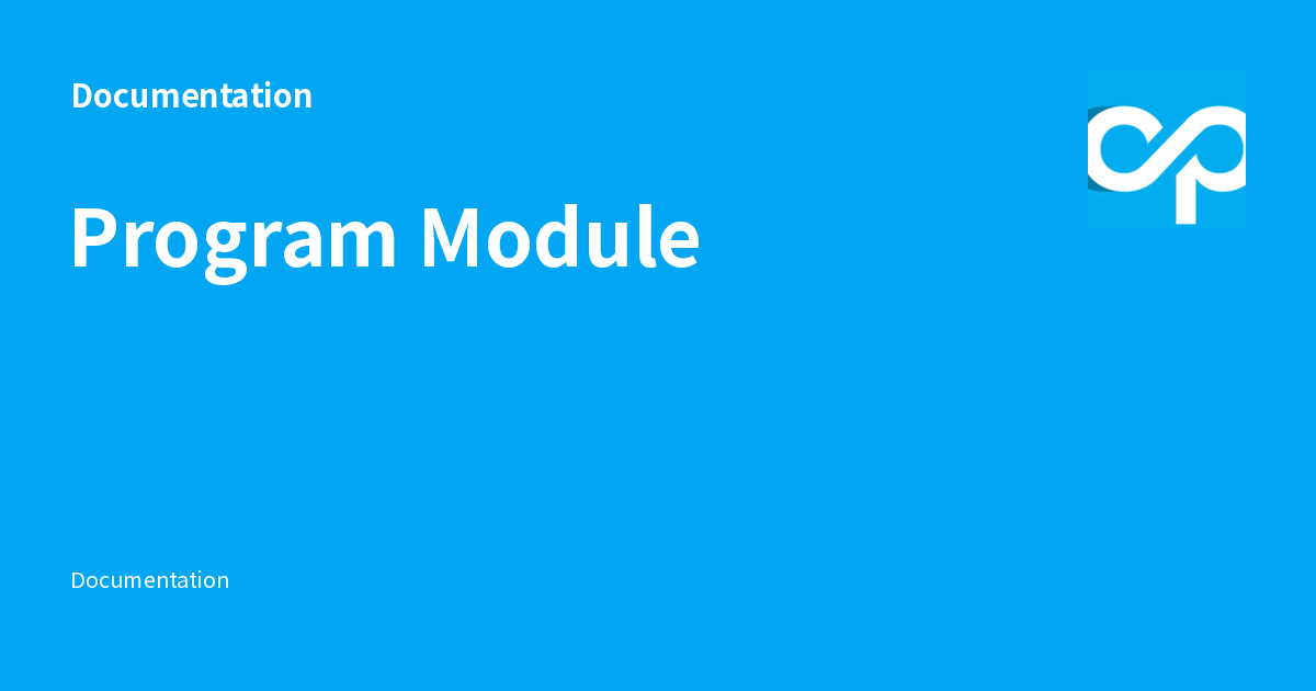 Program Module - Documentation